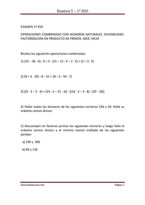 Ejercicios Para Examen Ejercicios De Tecnología Docsity