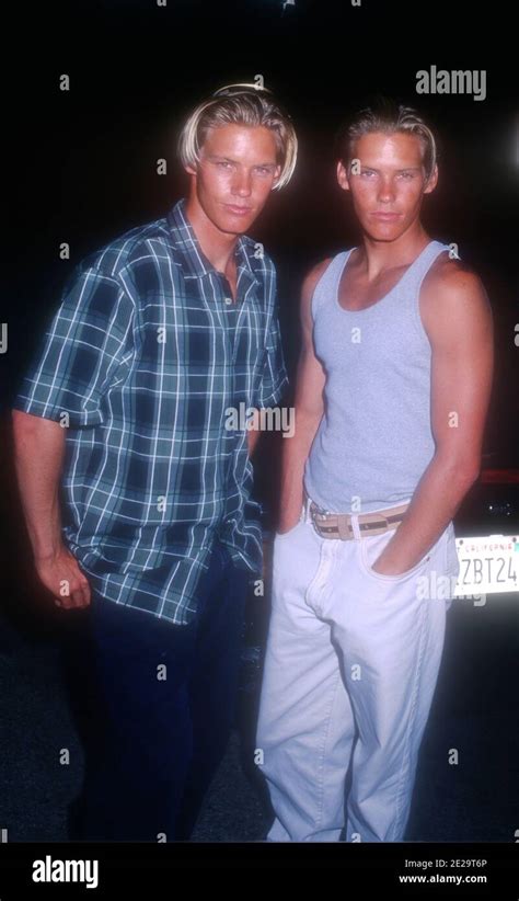 West Hollywood California Usa 1st May 1996 Modelstwins Derek Brewer And Keith Brewer The