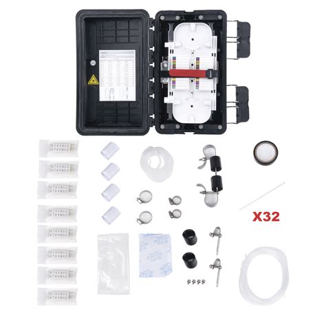 Caja de Distribución de Fibra Óptica Hasta Empalmes Exterior IP Color Negro Dintemex