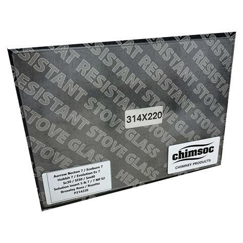 Replacement Stove Glass Aarrow Becton 7 Ecoburn 7 Hobbit 7 Evolution Ev 7 Sc30 Sf30