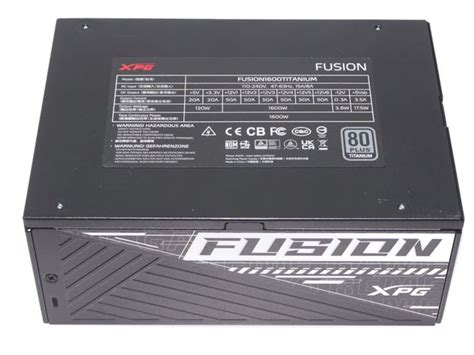 The XPG Fusion Titanium 1600 PSU Review Outrageous Power Outstanding