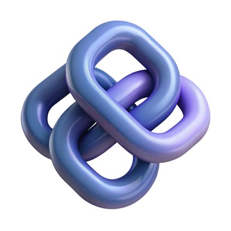 Striking Dramatic Art Deco Interlocked Geometric Shapes Forming A Chain Clean Lines Flat Color