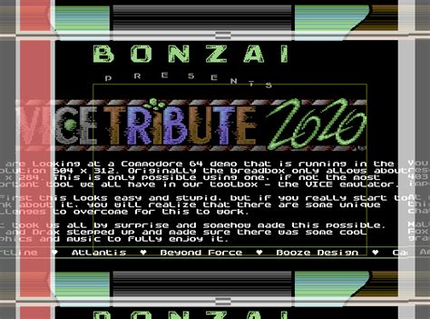 CSDb Vice Tribute By Bonzai 2020