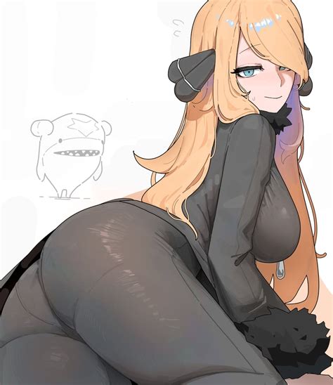 Cynthia And Garchomp Pokemon And 1 More Drawn By Azz0422 Danbooru