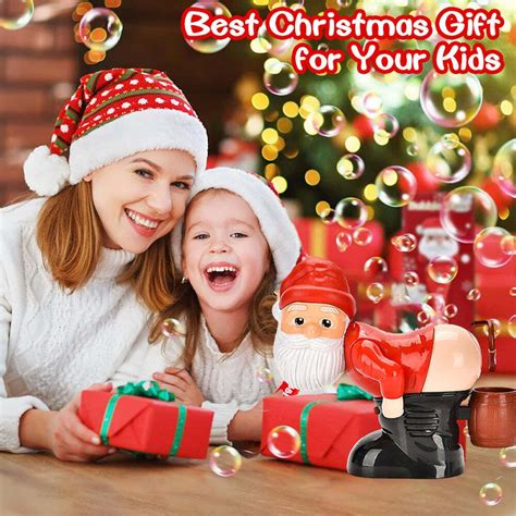 Early Christmas Sale Funny Santa Bubble Blowing Machine Bdwh02