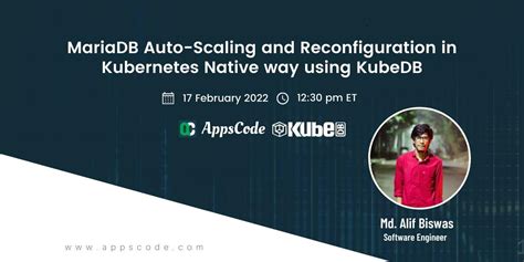 mariadb auto scaling and reconfiguration in kubernetes native way using