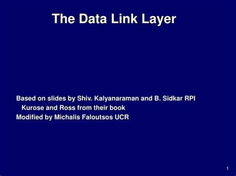 Ppt The Data Link Layer Powerpoint Presentation Free Download Id