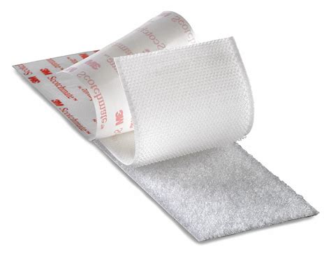 M Roll White Hook And Loop Fastener F SJ N Grainger