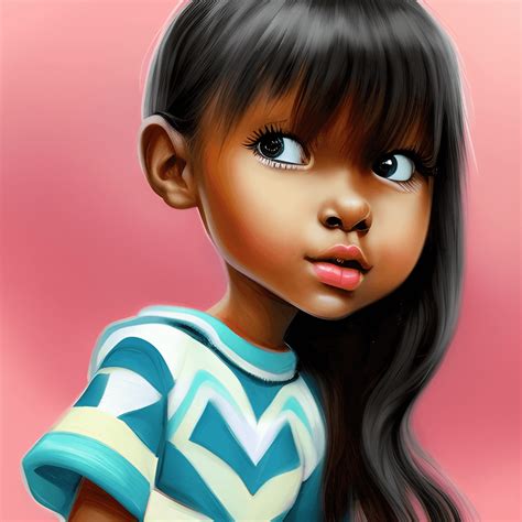 Mid Century Hyper Rendered Cartoon Chibi Full Body · Creative Fabrica