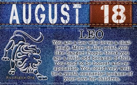August 18 Zodiac Horoscope Birthday Personality Sunsignsorg