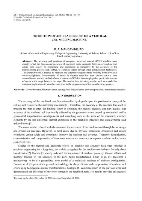 pdf prediction of angular errors on a …ijstm shirazu ac ir article