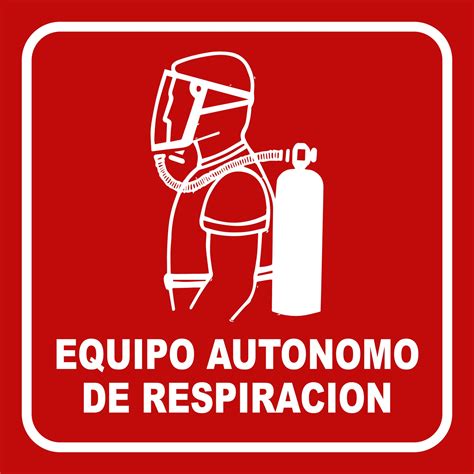 Señalética De Equipo Autónomo De Respiración Frankar SeÑalamientos
