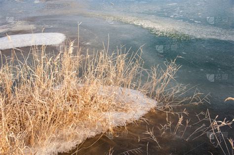 冬天 河流 冰 水 气候 温度 水平画幅 雪 瀑布 湖