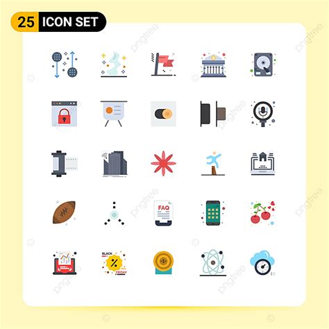 Set Of 25 Modern Ui Icons Symbols Signs For Disk Finance Editable