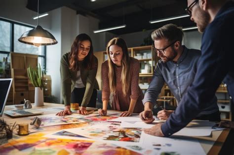 Premium Ai Image Graphic Designer Collaboration Generative Ai