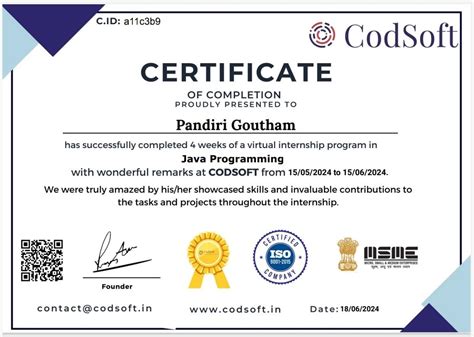 Excited To Share That I Have Successfully Completed The Java