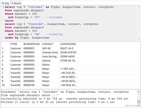【sap Hana】x档案：sap Hana Sql 基础教程 Csdn博客