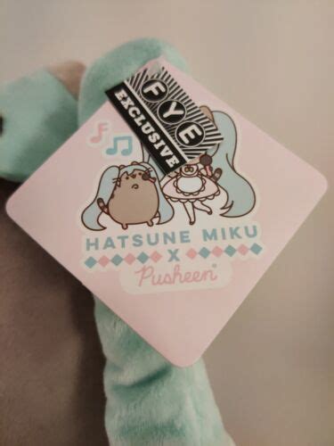 Pusheen X Hatsune Miku Exclusive Collaboration Plush Gund Fye Brand New