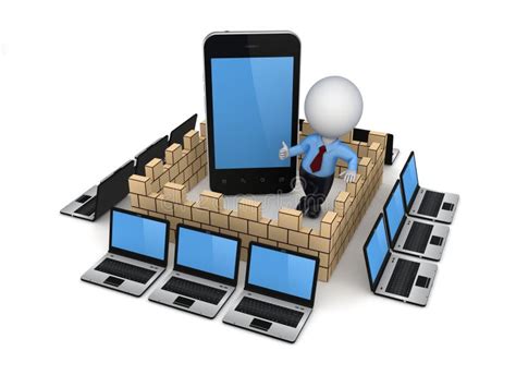 Firewall Concept Stock Illustration Illustration Of Communication