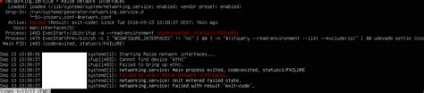 Networking Failed To Start Raise Network Interfaces After Upgrading