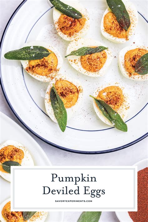 Pumpkin Deviled Eggs Recipe Savory Experiments