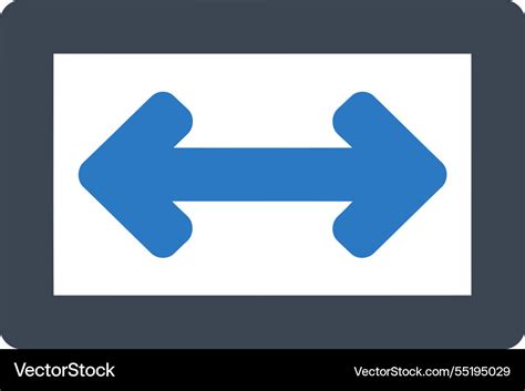 Bidirectional Arrows Icon Royalty Free Vector Image