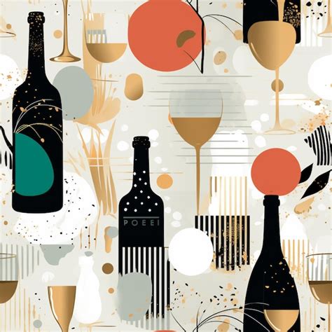 There Are Many Different Types Of Wine Glasses And Bottles Generative