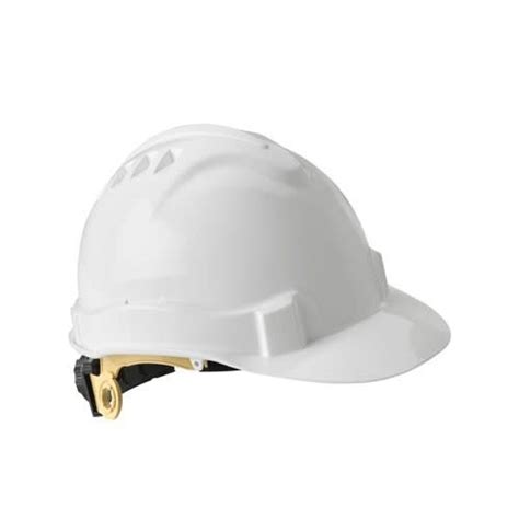 Serpent Safety Helmet Ratchet Suspension White Shell Silt
