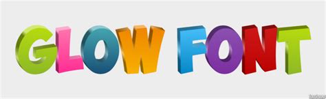 Glow Font Text Effect And Logo Design Font