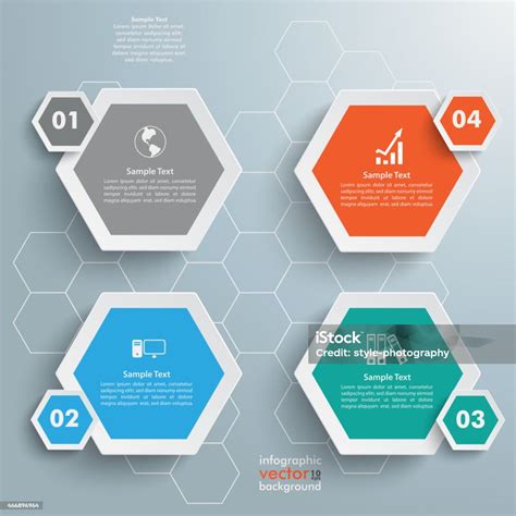 4 채색기법 Hexagons 배경기술 0명에 대한 스톡 벡터 아트 및 기타 이미지 0명 10 2015년 Istock