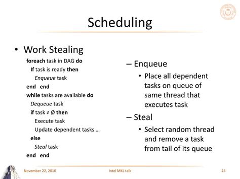 Ppt Runtime Data Flow Graph Scheduling Of Matrix Computations