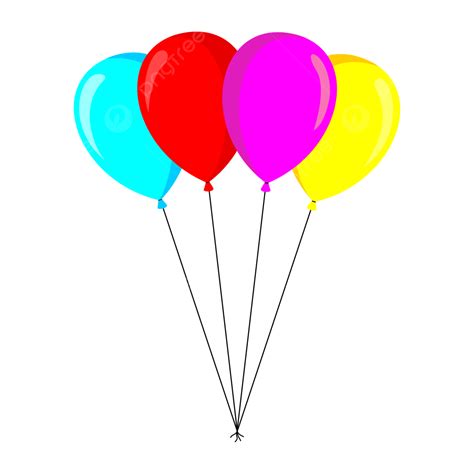 Balloons Vector Illustration Balloon Celebration Birthday Png And