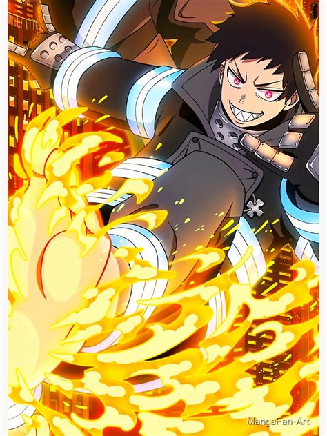 Fireforce Shinra Sticker For Sale By Mangafan Art Redbubble