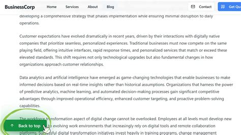 How To Add Back To Top Button Widget To Sharepoint