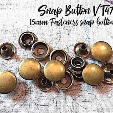 Brass Snap Fasteners Etsy