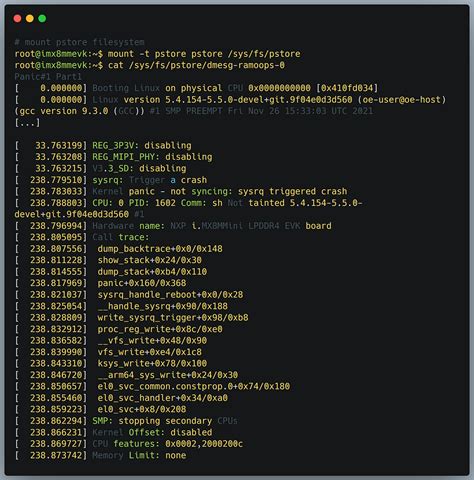 Log Kernel Crash Using Ramoopspstore Persistent Across Reboot By Prashant Divate Medium
