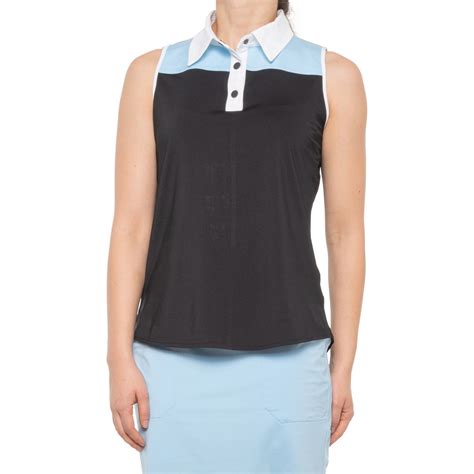 Belyn Key Color Block Polo Shirt For Women Save 85