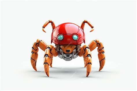 Premium Ai Image There Is A Robot Crab With A Helmet On Its Head