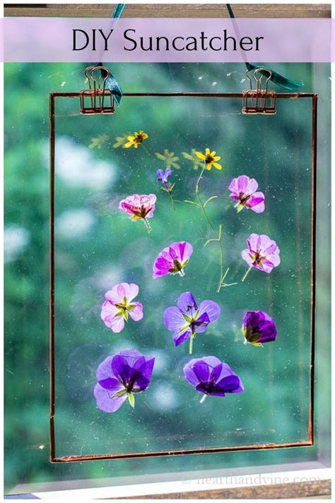 You Can Make These Beautiful Hanging Pressed Flower Suncatchers For Next To Nothing See How
