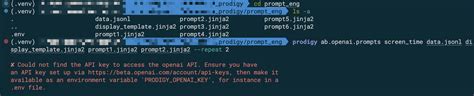 Could Not Find The Api Key To Access The Openai Api Usage Prodigy Support