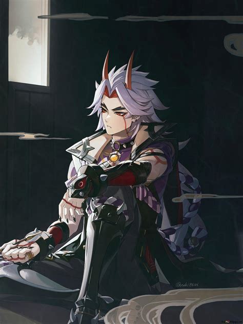 Arataki Itto Genshin Impact Anime Video Game 4k 壁纸下载