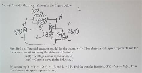 Solved A Consider The Circuit Shown In The Figure Chegg