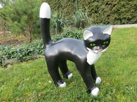 [Katzen Deko Katze Katzenfigur] Deko Katzen Deko Katze schwarz stehend