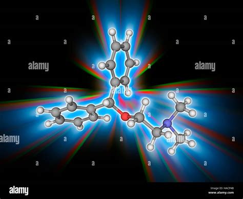 Diphenhydramine Molecular Model Of The Antihistamine Drug