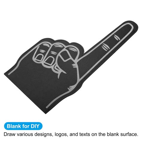 Patikil Foam Finger 18 Inch Number 1 Diy Blank Foam Hand Cheerleading