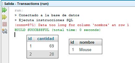 Transacciones Con Java Y Mariadb Jc Mouse Net