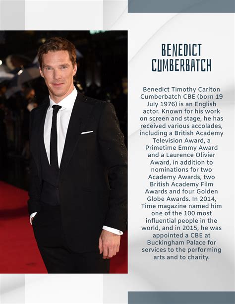 Benedict Cumberbatch Biography Biography Template