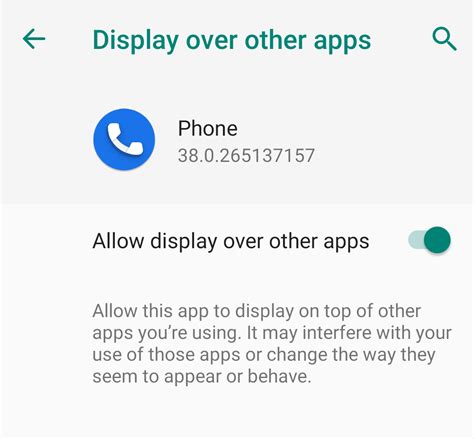 fix incoming call not showing on android phone screen