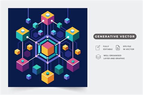 Abstract Representation Of Blockchain Te Graphic By Iftikharalam · Creative Fabrica