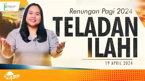 Renungan Pagi Hari Ini TELADAN ILAHI YouTube